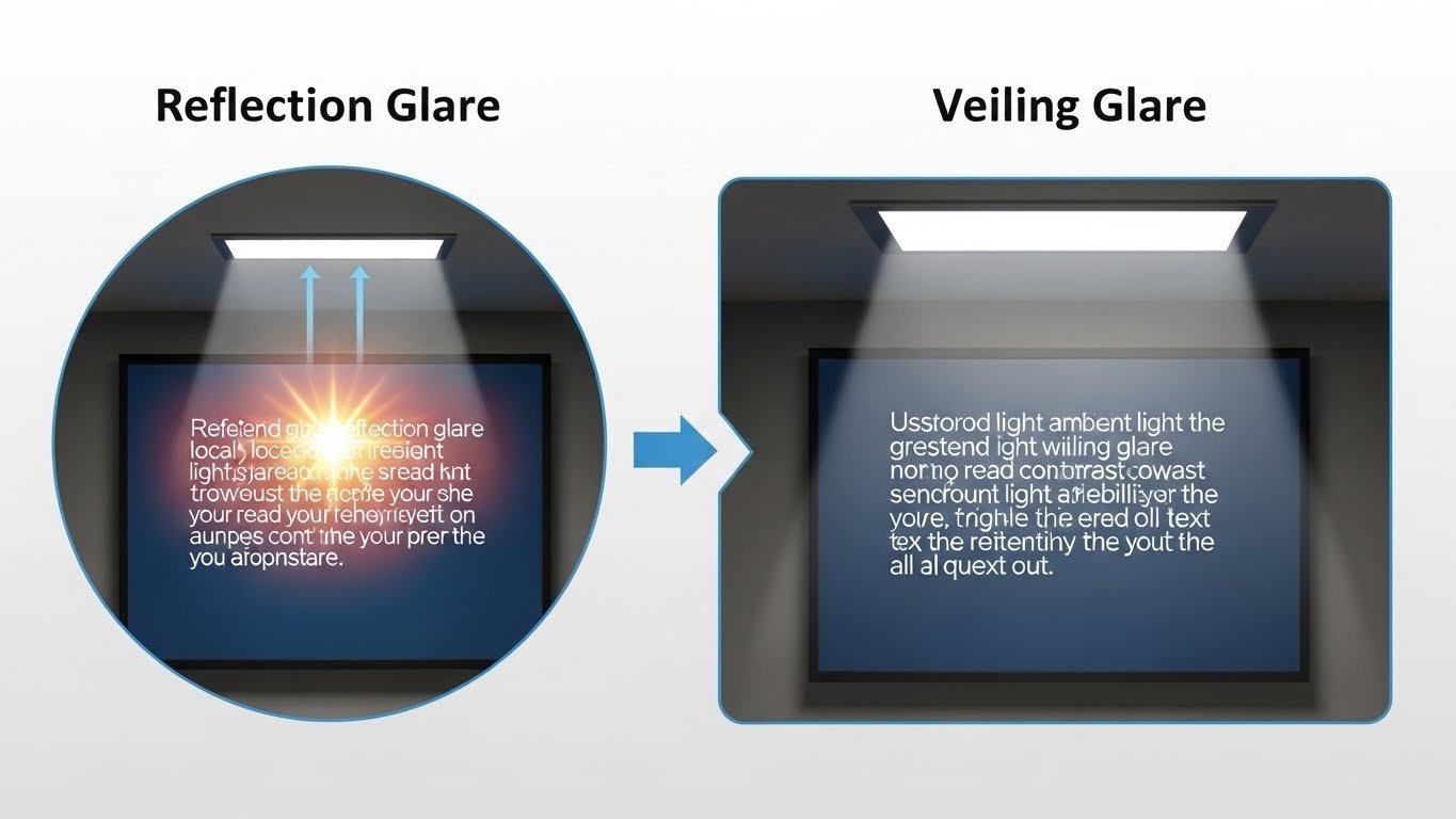 Monitor Glare Fix Guide Window Angle, Screen Tilt, and Anti-Glare Myths ...